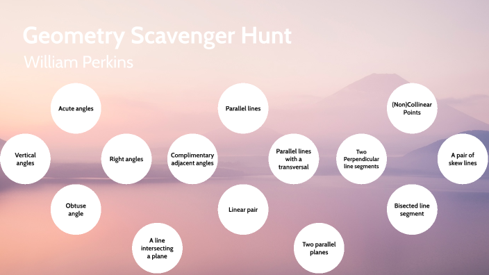 Geometry Vocab Scavenger Hunt (15 stages of grief) by William Perkins ...