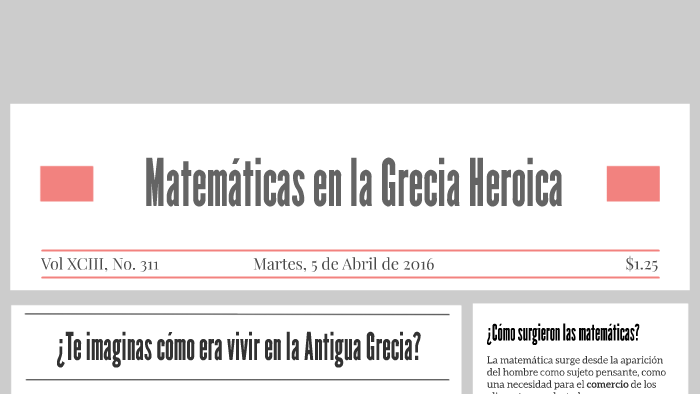 Matemáticas en la Grecia Antigua by PAULA FORNIELES on Prezi