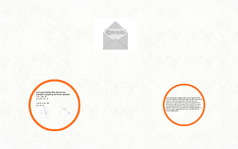 6.05 Graphing Systems of Non-Linear Equations by Jacob Benvenutty on Prezi