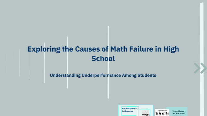 Exploring The Causes Of Math Failure In High School By Ryan Garwood On