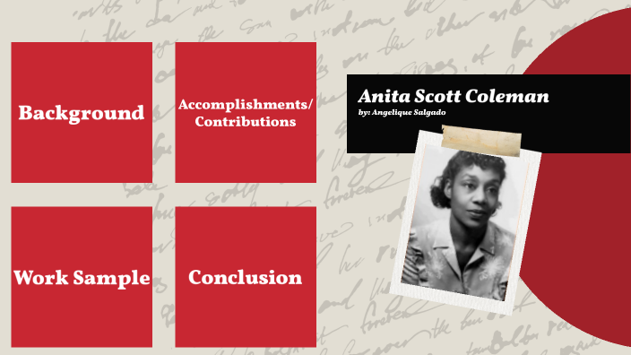 Anita Scott Coleman by Angelique S on Prezi