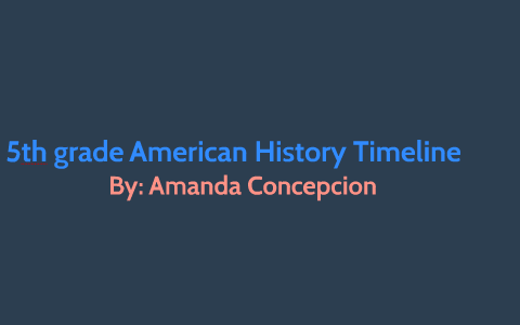 5th grade American History Timeline by Amanda Concepcion on Prezi