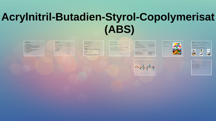 Acrylnitril-Butadien-Styrol by Msa kopf on Prezi