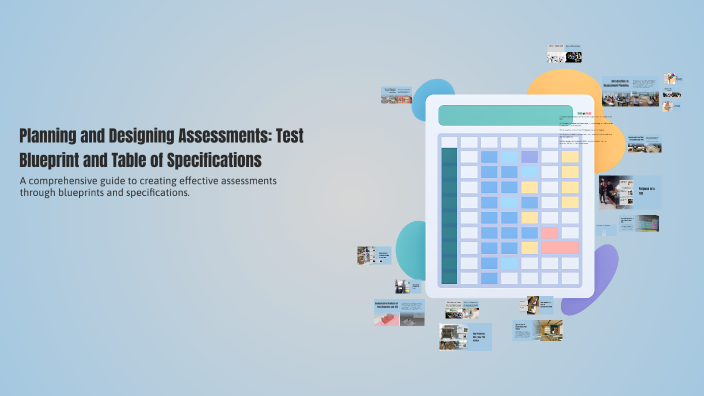 Planning and Designing Assessments: Test Blueprint and Table of ...