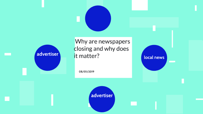 Why are newspapers closing and does it matter? by Taurelle Reid on Prezi