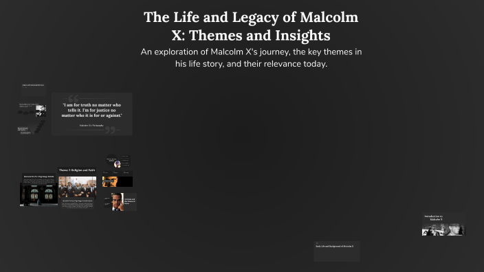 The Life and Legacy of Malcolm X: Themes and Insights by elias ...