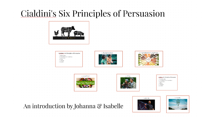 Cialdini's 6 Principles by Isabelle Guselin on Prezi
