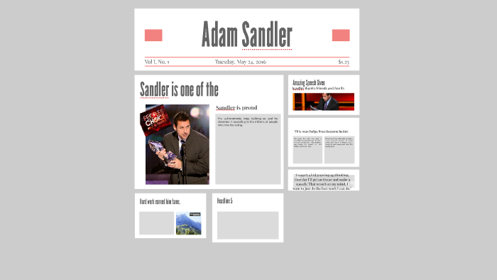 Adam Sandler by Josh Keul on Prezi