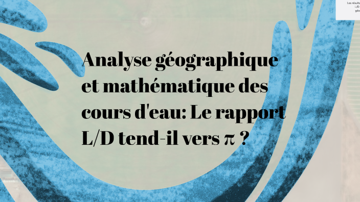 Analyse géographique et mathématique des cours d'eau by ali kabalan on ...