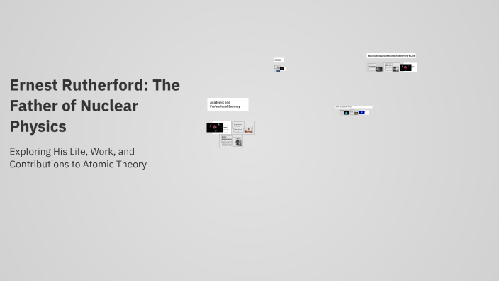 Ernest Rutherford: The Father of Nuclear Physics by Danica Mikan on Prezi