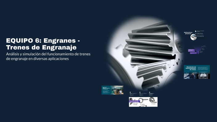 EQUIPO 6: Engranes - Trenes de Engranaje by Edwin Palacios on Prezi