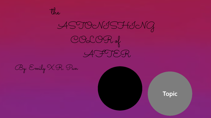 the ASTONISHING COLOR of AFTER by Destine Diaz-Mata on Prezi