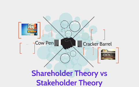 Shareholder Theory vs Stakeholder Theory by Amy Oswalt on Prezi