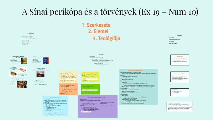 A Sínai perikópa és a törvények (Ex 19 – Num 10) by Zsolt Cziglányi on ...