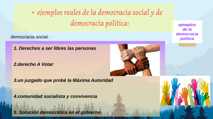 4.ejemplos reales de democracia social y política by Verónica Ortega on ...