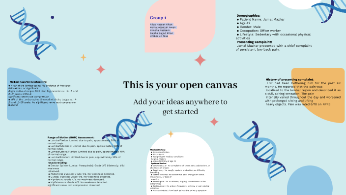 Case Study: Low Back Pain by Aliza Hassan Khan on Prezi