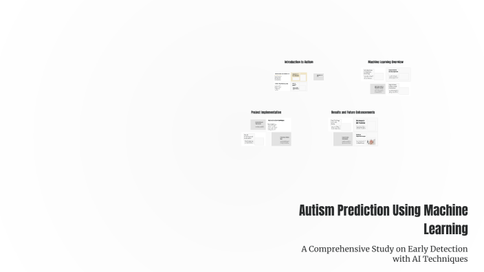 Autism Prediction Using Machine Learning by Dhivyashree K on Prezi
