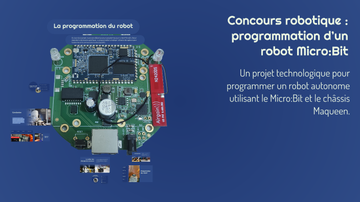 Concours robotique : programmation d’un robot Micro:Bit by Noea Evany ...