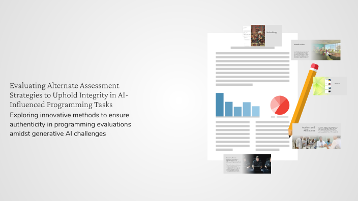 Evaluating Alternate Assessment Strategies to Uphold Integrity in AI ...
