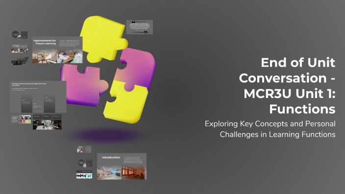 End of Unit Conversation - MCR3U Unit 1: Functions by Campbell Officer ...