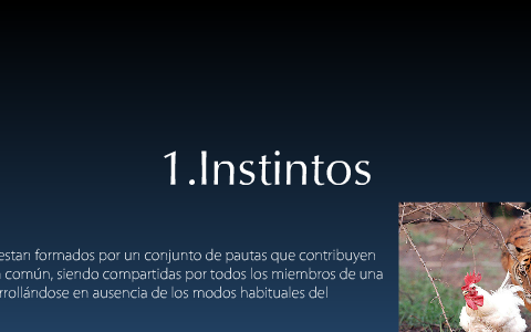 Instintos animales y respuesta a estímulos by Dony Niño on Prezi