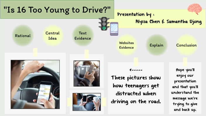 "Is 16 Too Young to Drive a Car?" Presentation by Samantha Djong on Prezi
