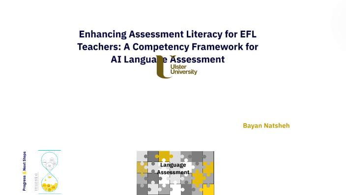 Enhancing Assessment Literacy for EFL Teachers: A Competency Framework ...