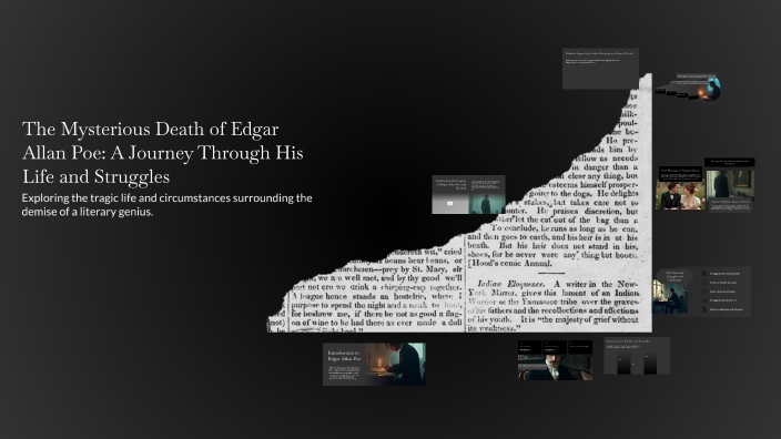 The Mysterious Death of Edgar Allan Poe: A Journey Through His Life and ...