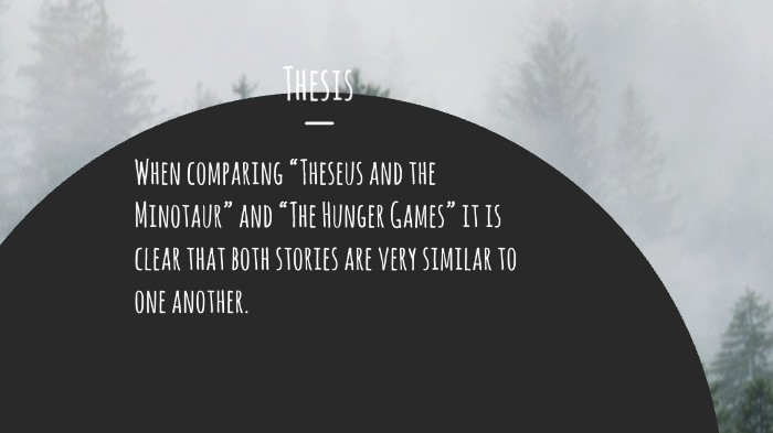 Theseus and the Minotaur and The Hunger Games Mindmap by Matt Doran on ...
