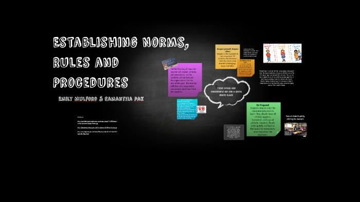 Establishing Norms, Rules, and Procedures in a Sixth Grade Classroom by ...