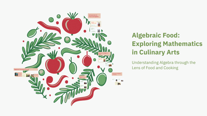 Algebraic Food: Exploring Mathematics in Culinary Arts by Rediet Zewdu ...