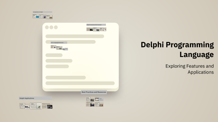 Delphi Programming Language by Erkinjonova Shaxrina on Prezi