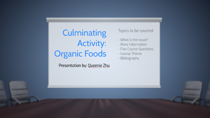 Culminating Activity: Organic Foods by Queenie Zhu on Prezi