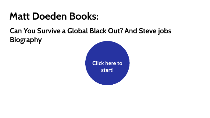 Matt Doeden Books: by Jonathan Famalaro on Prezi