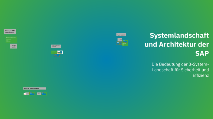 Systemlandschaft und Architektur der SAP by Jakob Iff on Prezi