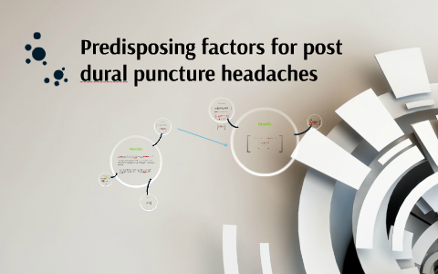 Predisposing factors for post dural puncture headaches by Ash Patel on ...