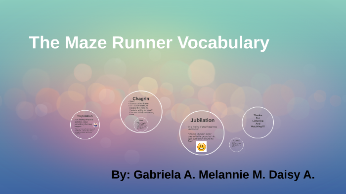 The Maze Runner Vocabulary by gabriela aguinaga on Prezi