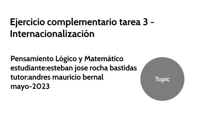 Ejercicio complementario tarea 3 - Internacionalización by esteban rocha on Prezi