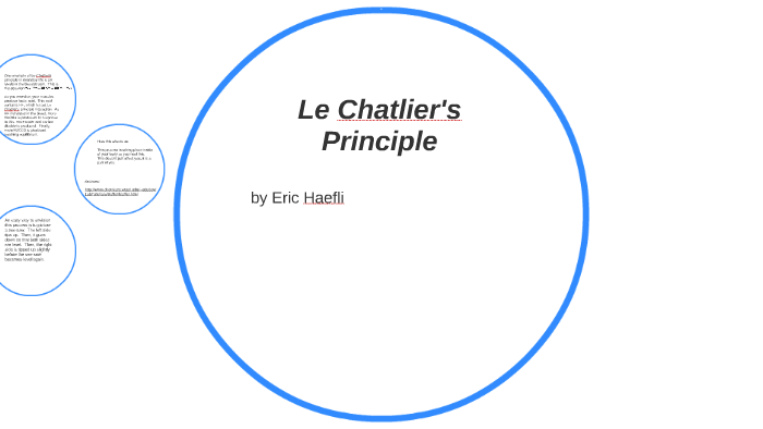Le Chatlier's Principle by Eric Haefli on Prezi