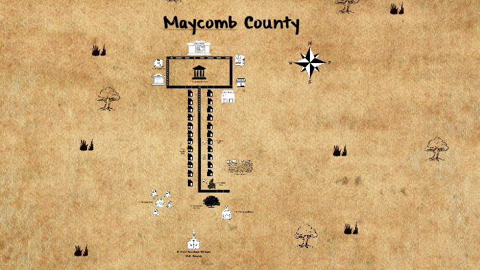 Map of Maycomb County by Ben Davenport on Prezi