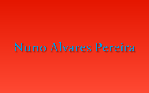 Nuno Alvarez Pereira by Hayley Terry