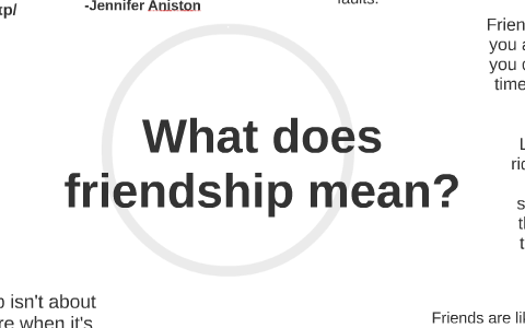 What does friendship mean? by Simone Ku on Prezi