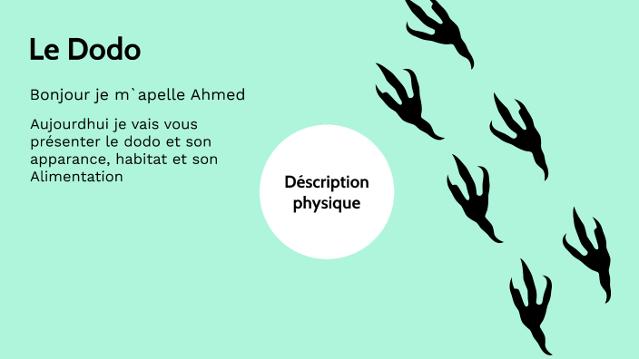 Dodo présentation by ahmed oueslati on Prezi