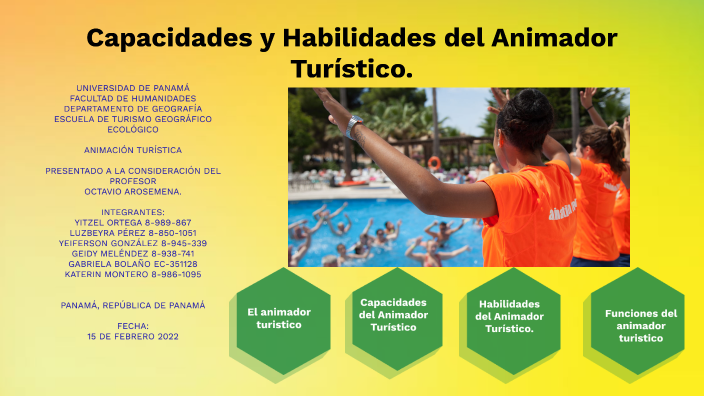 Capacidades y Habilidades del Animador Turístico. by Luzbeyra Perez on ...
