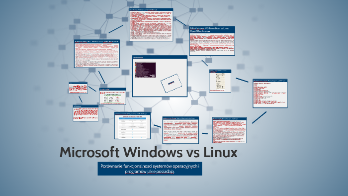 Microsoft Windows vs Linux by Robert Szczepański on Prezi