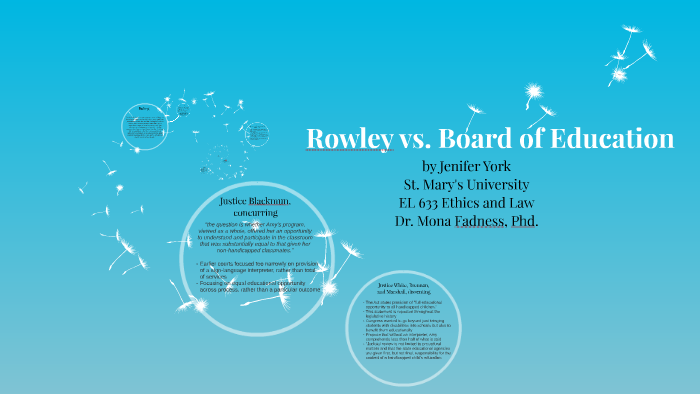 Rowley vs. Board of Education by Jen York on Prezi