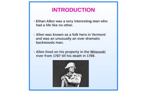 ETHAN ALLEN FORGOTTEN HERO OF THE REVOLUTIONARY WAR by caelan brigance