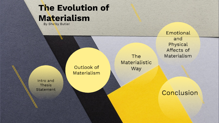 The Evolution of Materialism by Shelby Butler on Prezi