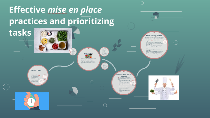Effective mise en place practices and prioritizing tasks by chase ...