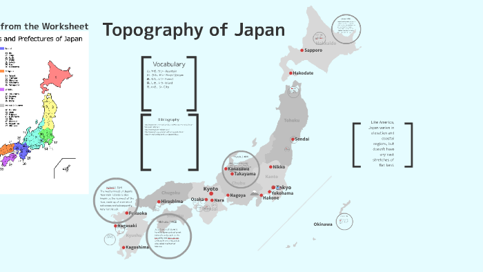 Japan Map Project: Topography by Anne M on Prezi